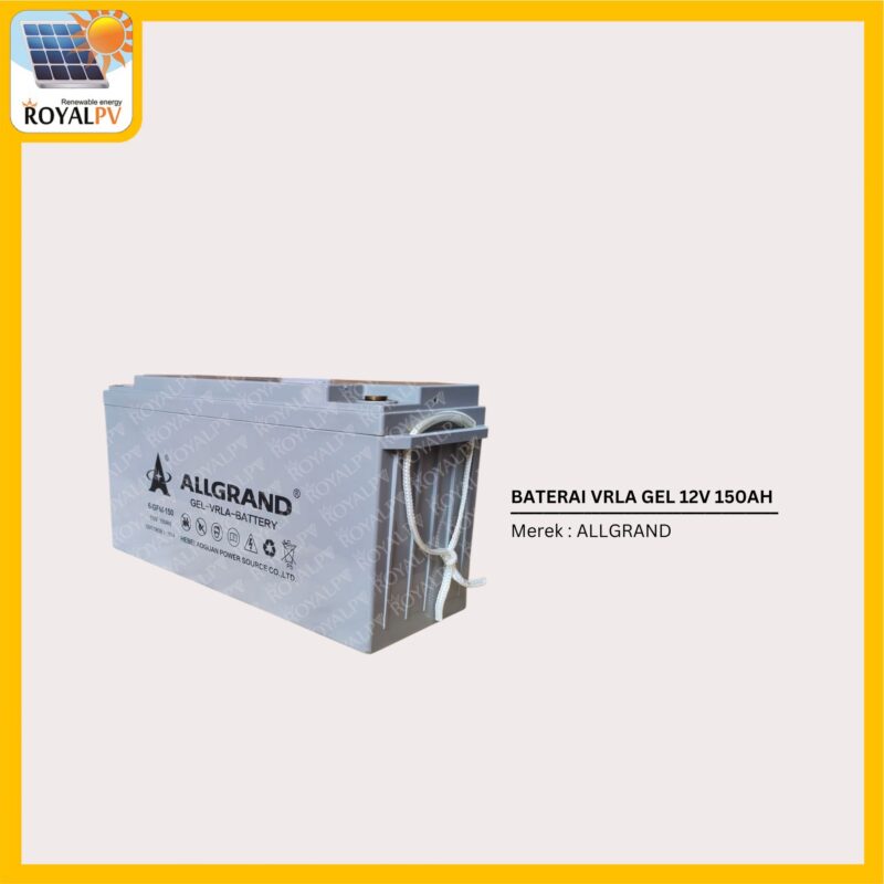 Baterai aki allgrand vrla ups 12v 150ah 6-GFM-150 | ROYALPV